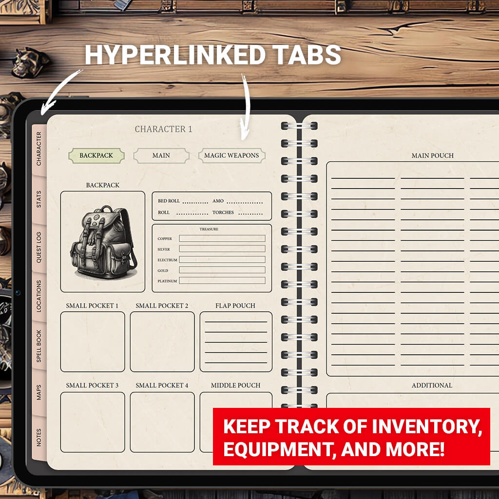 All-in-One RPG Digital Journal – RPG Tabletops